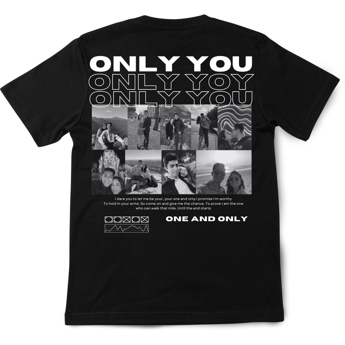 ONLY YOU V1 - CANCIÓN Y FOTOS PERSONALIZADA – THECLOTHINGMX - STREETWEAR